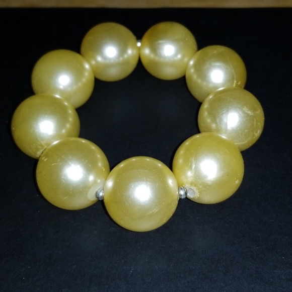 Vintage | Jewelry | Vintage Extra Large Pearls Stretch Bacelet3 | Poshmark